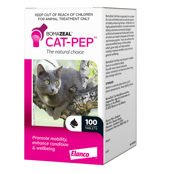 Bomazeal Cat-Pep Supplement for Cats 100 tablets – Pet Connect NZ