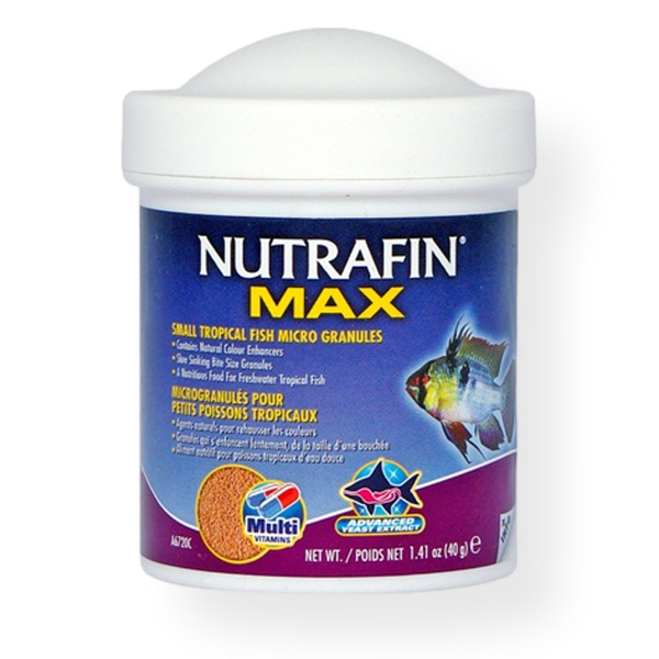 Nutrafin Max Small Tropical Fish Micro Granules 40g – Pet Connect NZ