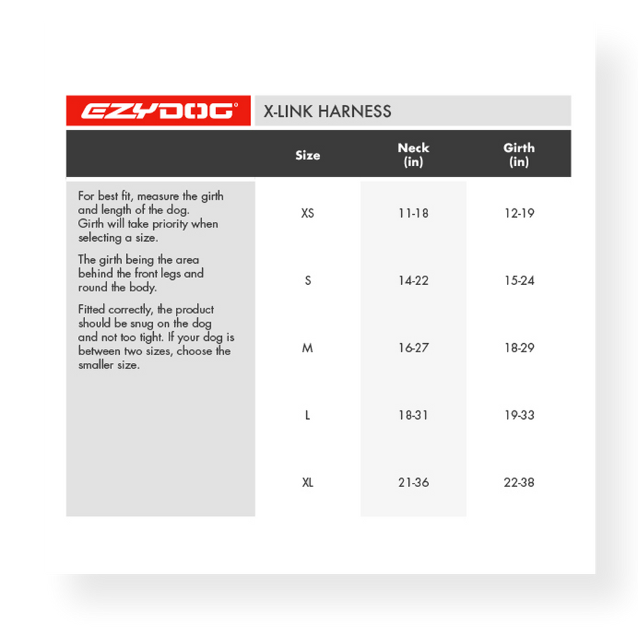 EzyDog X-Link Dog Harness Black – Pet Connect NZ
